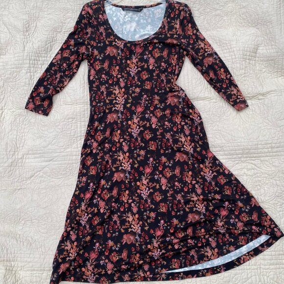 Peruvian Connection | Dresses | Peruvian Connection Floral Black Floral ...